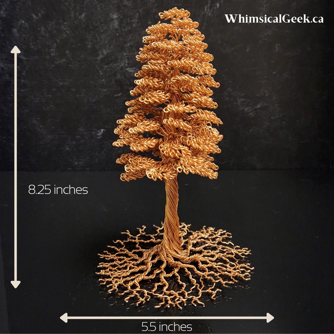 Copper Wire Tree of Life Sculpture, Metal Wire Tree Art, Boho Maple ...