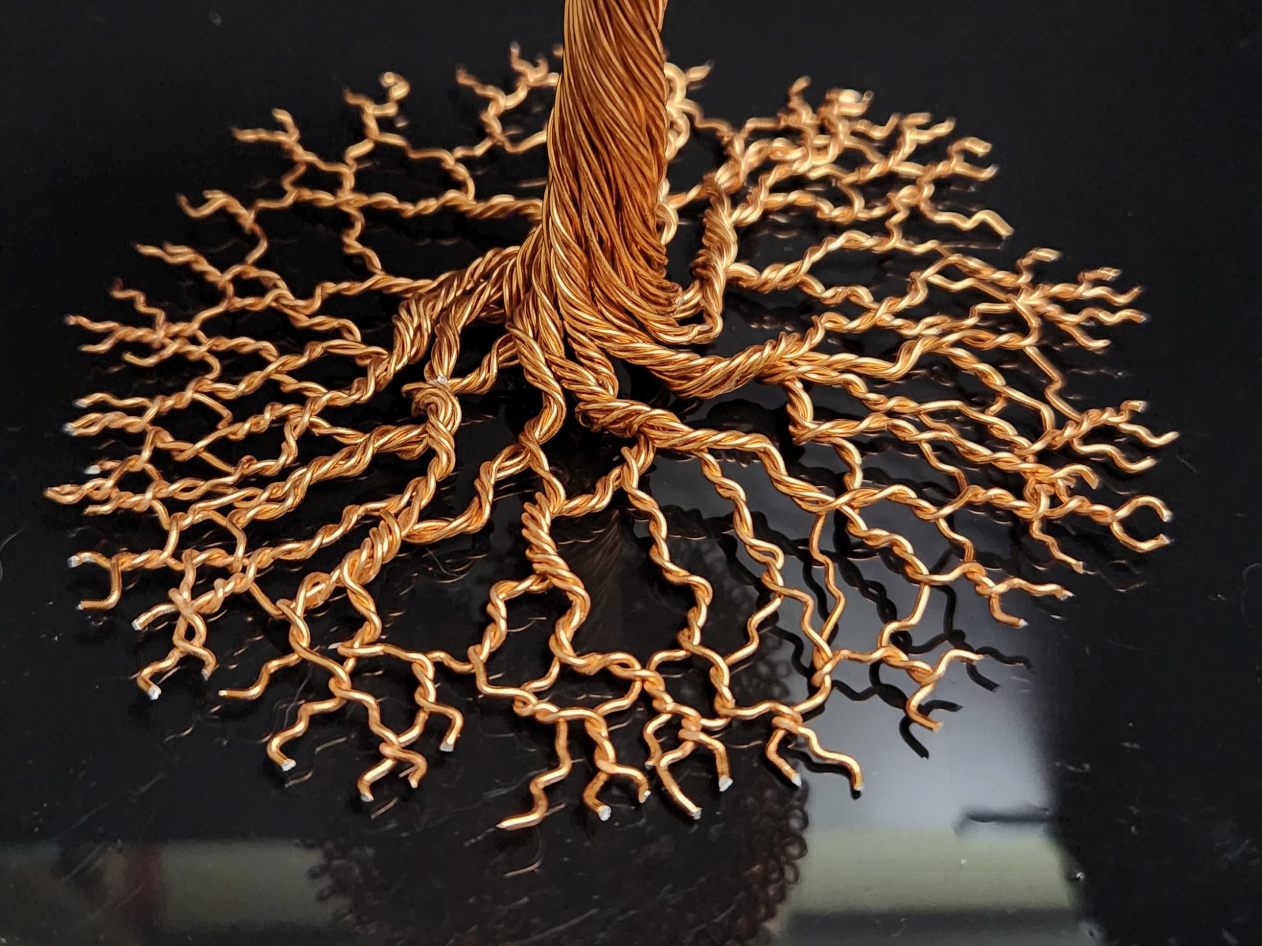 Copper Wire Tree of Life Sculpture, Metal Wire Tree Art, Boho Maple ...