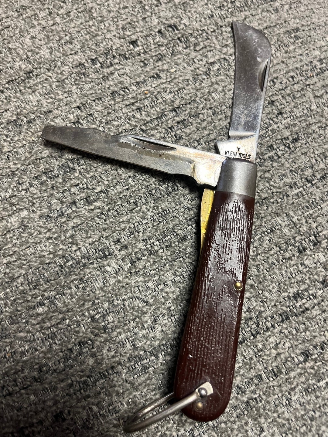 1960’skleintools Chicago USA 2 Blade Hawk Bill Folding Pocket Knife/3 5 ...