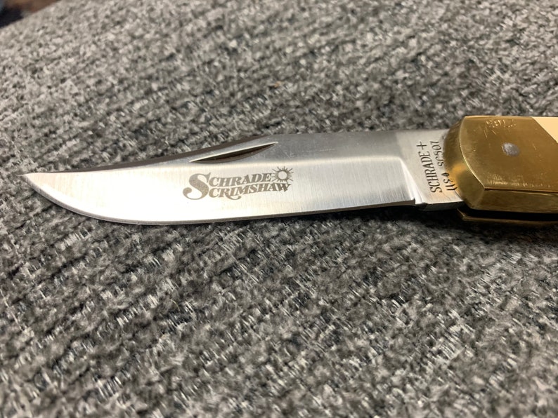 1970s 80s Schradecutlery Schrade USA Lockback Folding - Etsy