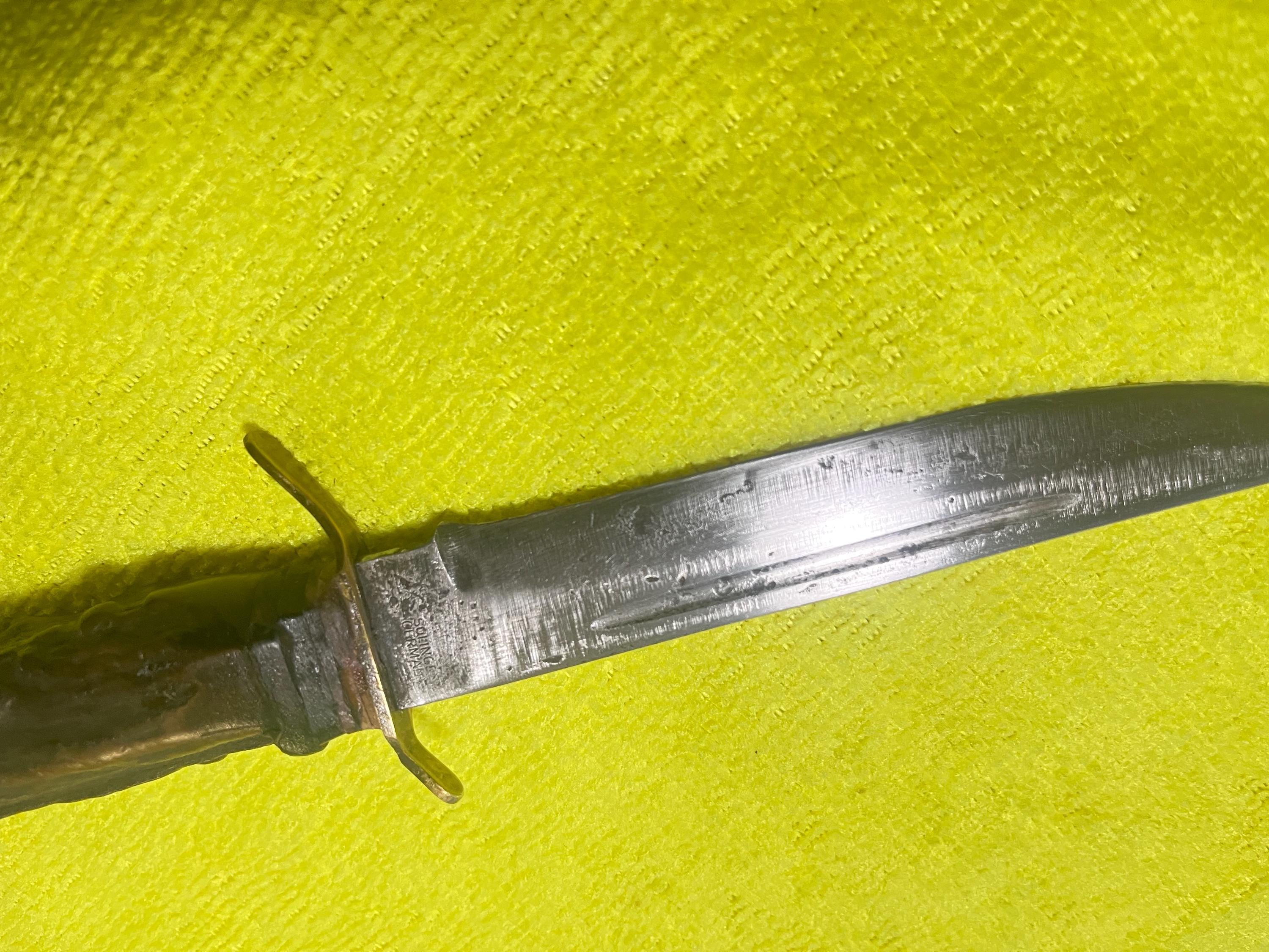 Vintage Solingen Stag Handle Hunting Knife - Restorer's Project - Etsy ...