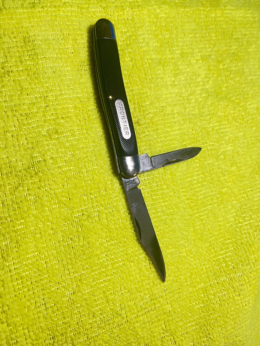 Rare 1975 Imperial Ireland “frontier Series” 2 Blade Black Delrin ...