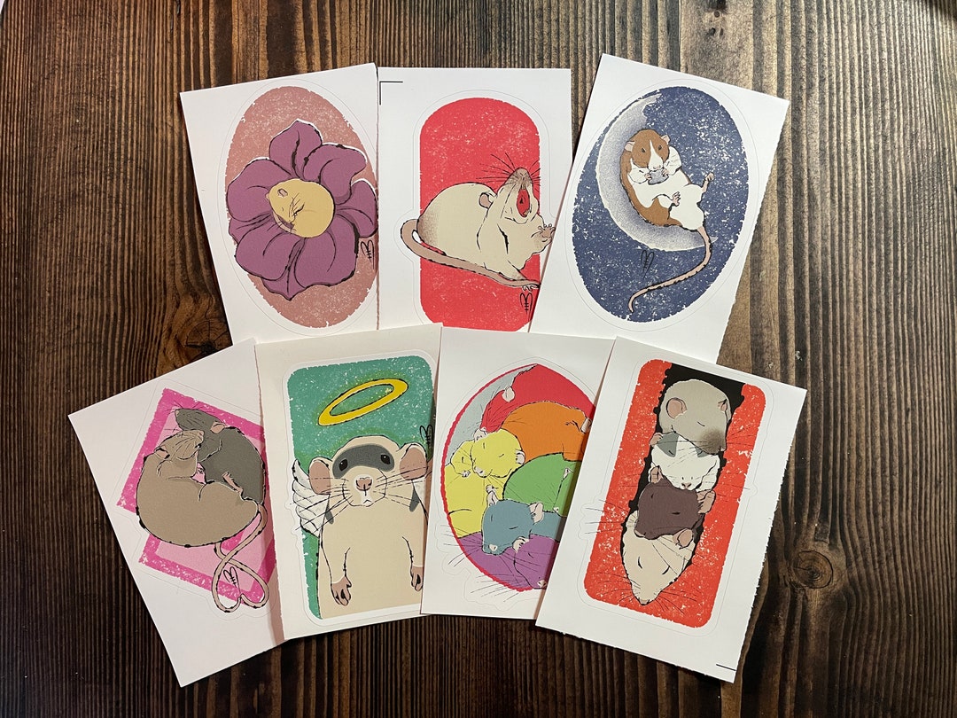 Waterproof Vinyl Rat Sticker - Choose From 7 Designs! - Etsy