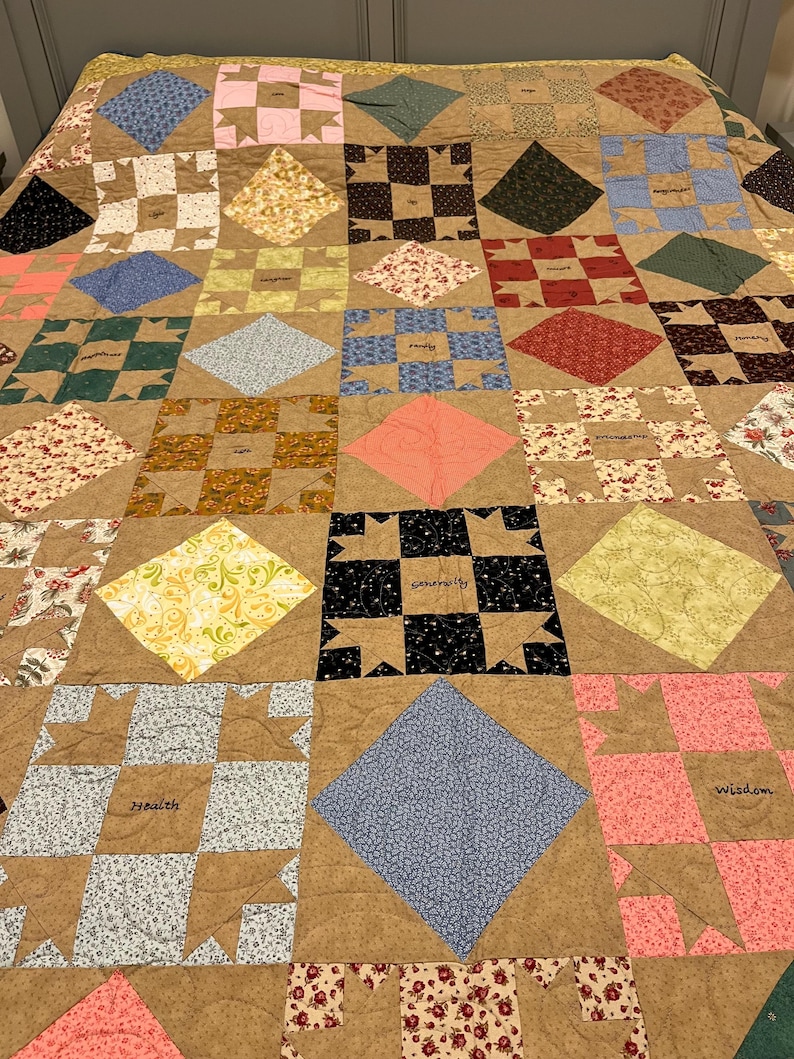 Virtues & Values Scrap Double Quilt - Etsy