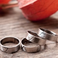 EARTH ELEMENT Ring - Earth Alchemy Symbol - Occultism Occult Esoteric ...