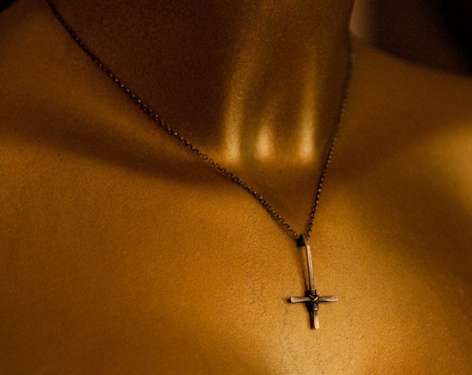 Sterling Silver Solid Inverted Petrine (cross of Peter) Pendant or ...