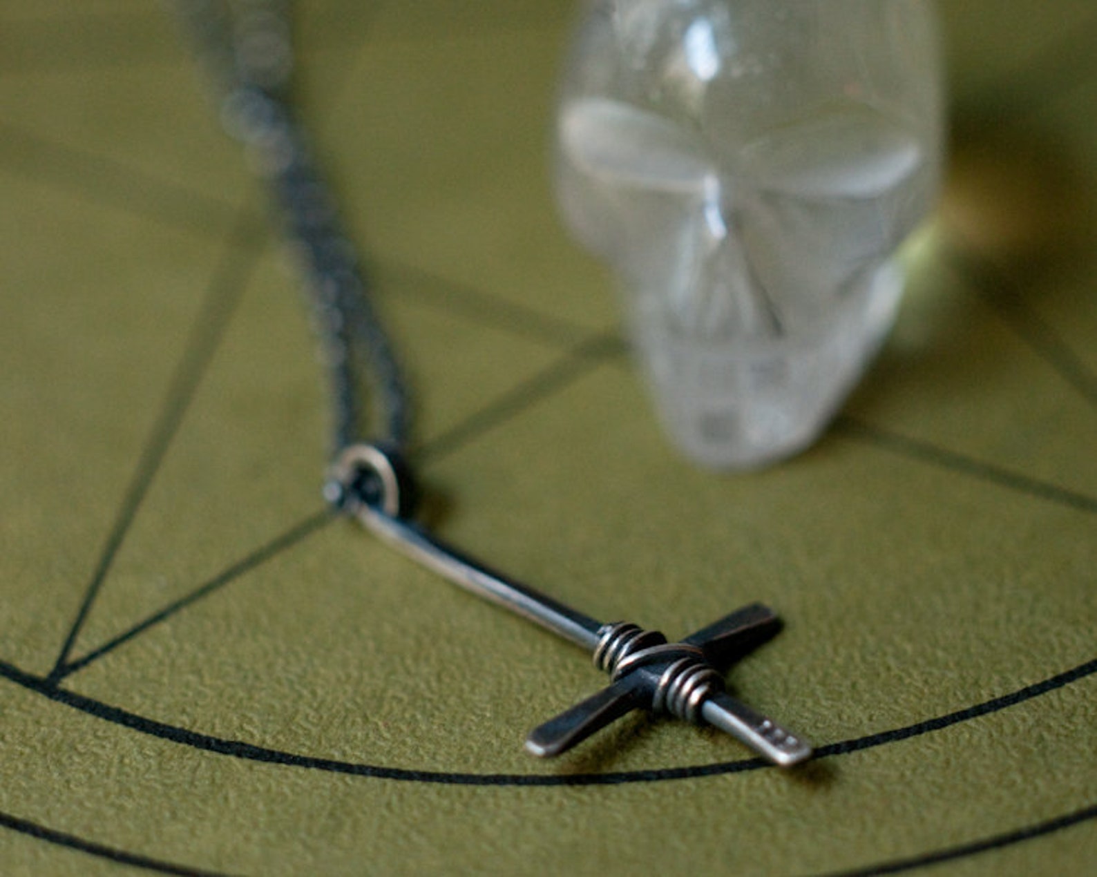 St. Peter's Cross Necklace Inverted Crucifix Pendant | Etsy