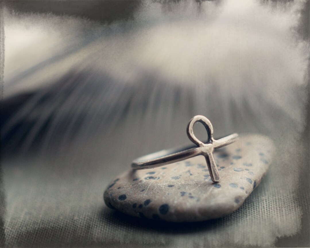 Sterling Silver Ankh Ring, an Ancient Egyptian Charm for Good Luck ...