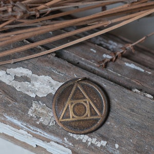 Hermetic Seal of Light, Alchemy Symbol Pendant, Quintessence, Geometric ...
