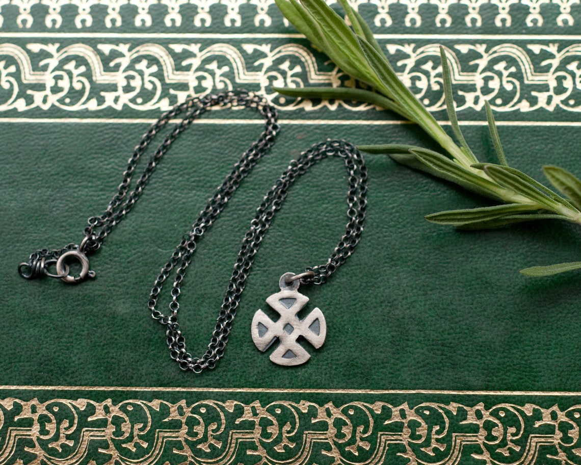 Shield Knot Necklace, a Celtic Knot and Four Corners Talisman for ...