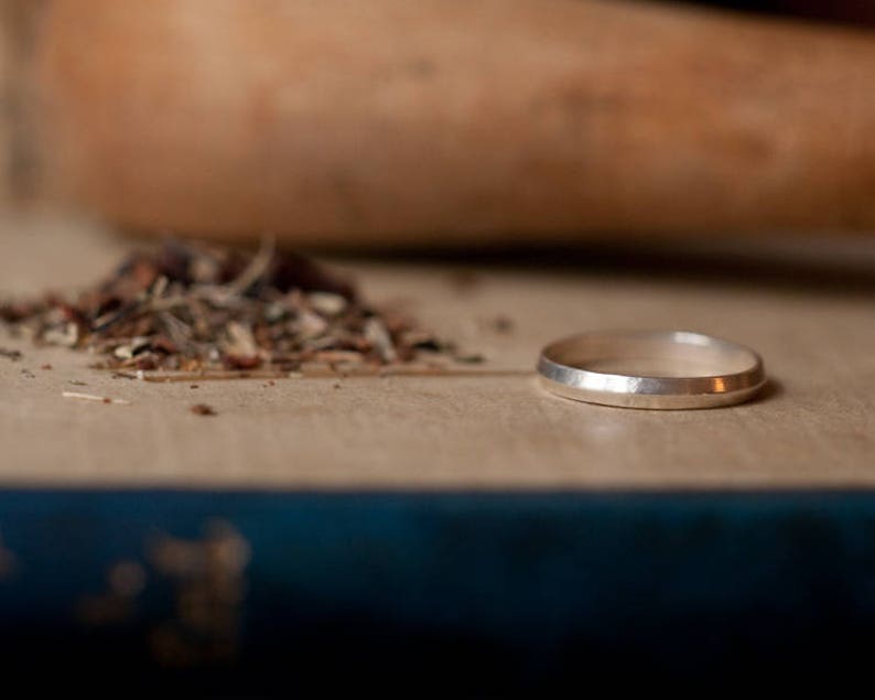 Alternative wedding ring geometric band triangular ring | Etsy