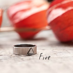 Elemental Ring, Alchemical Symbols for Earth, Air, Fire and Water ...