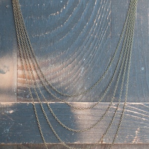 Cascade Body Chain, Body Jewellery, Fine Link Antique Brass Chain ...