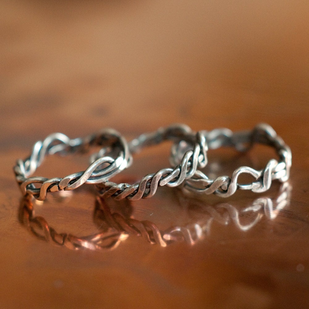 Entwined Ring Wound and Bound Collection Twisted Wire Ring - Etsy