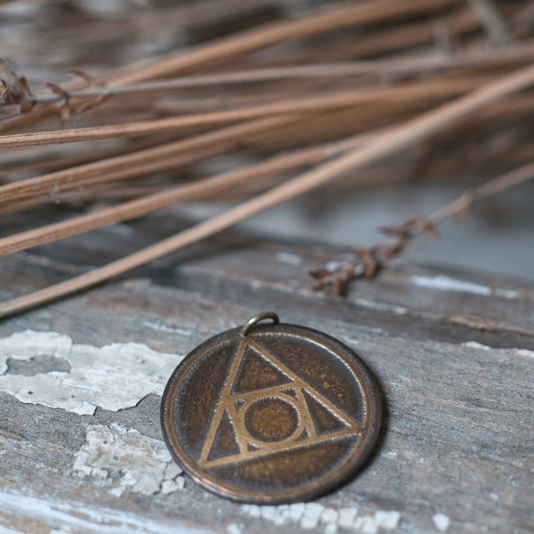 Hermetic Seal of Light, Alchemy Symbol Pendant, Quintessence, Geometric ...