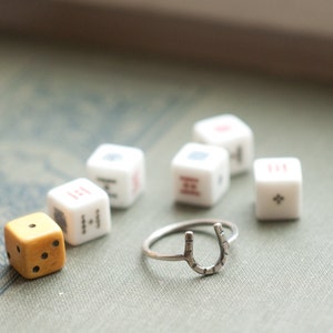 Lucky Horseshoe Ring, Sterling Silver Good Luck Ring, Western Ring ...