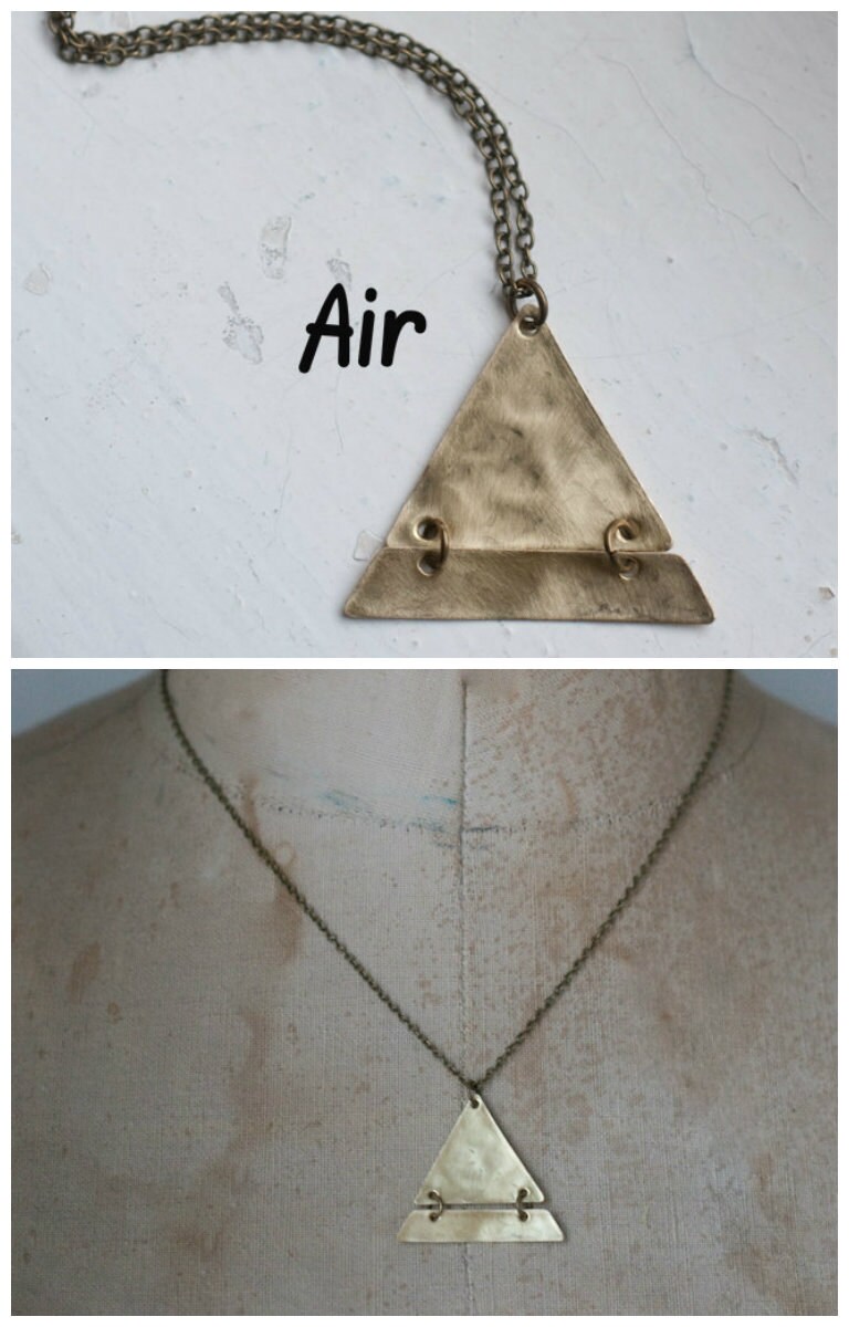 Elemental Alchemy Necklace Talisman for Earth Air Fire and - Etsy