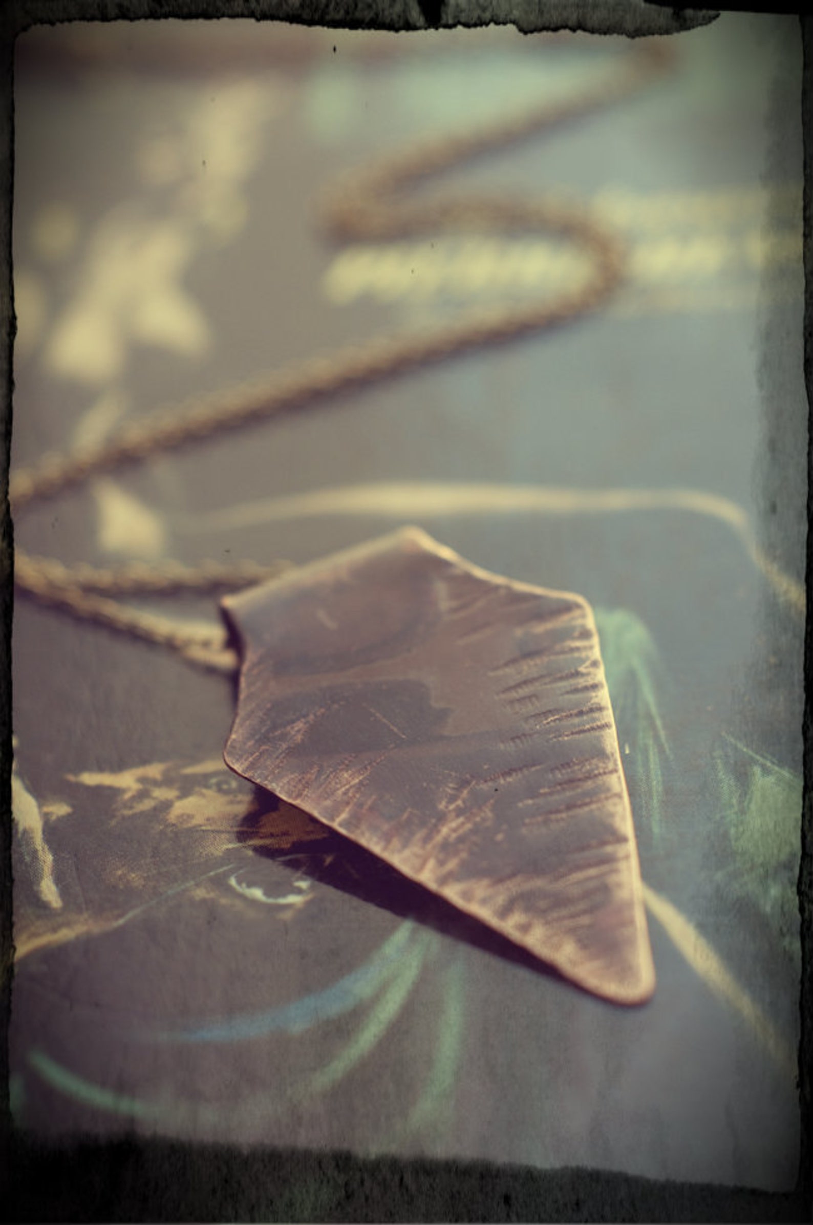 Copper Arrowhead Protection Amulet Fire Oxidised and Purified | Etsy