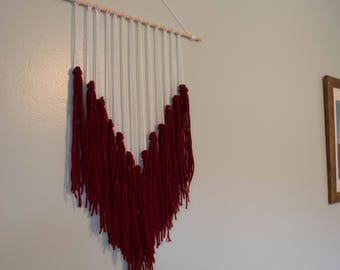 Red Wall Hanging | Etsy