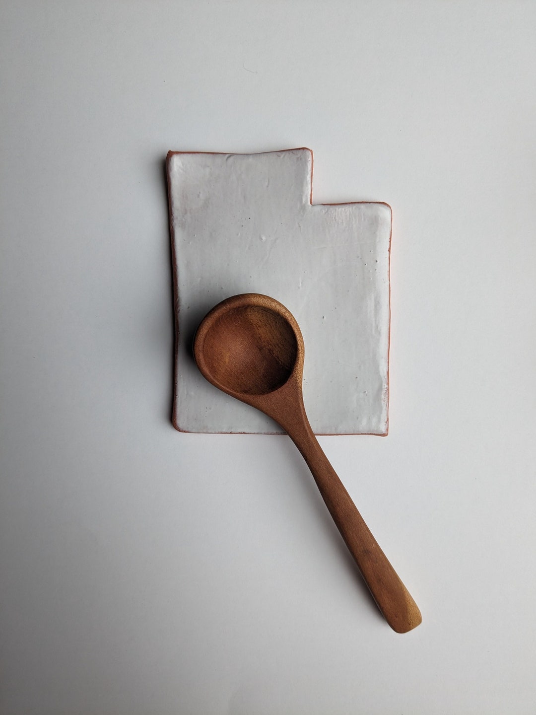 Utah State Spoon Rest for by Stove or Oven Clay Ceramic Holder Dish for ...