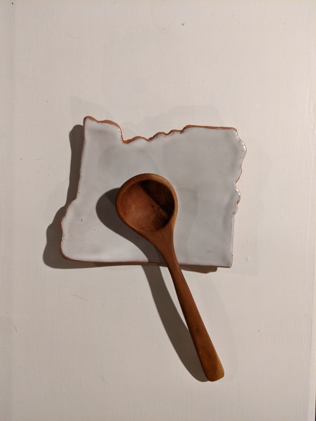 Oregon State Spoon Rest for by Stove or Oven Clay Ceramic Holder Dish ...