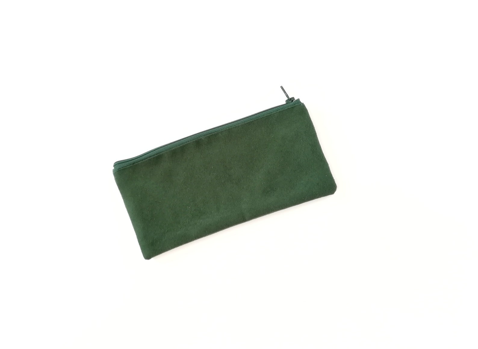 Pencil Case Green Pencil Case Green Pencil Pouch Vegan - Etsy