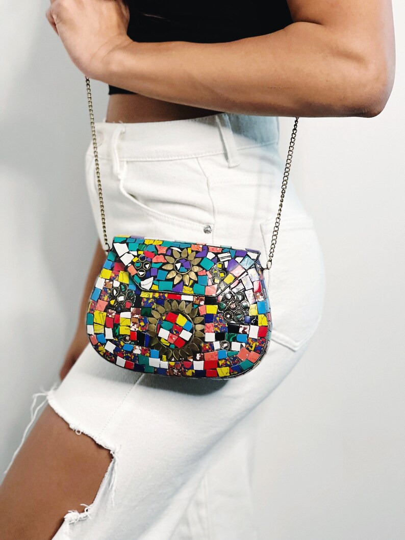 Iris Mosaic Tile Purse - Etsy