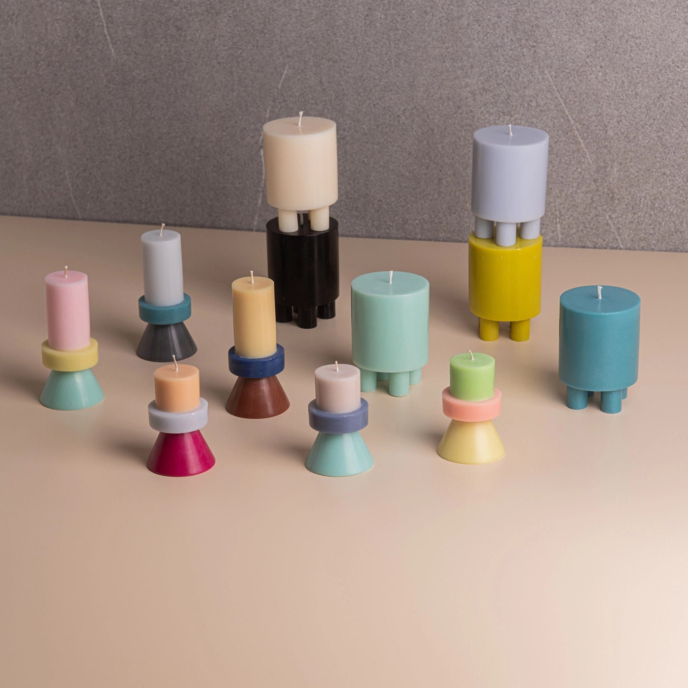 MINI Stack Candle in Peach - Etsy