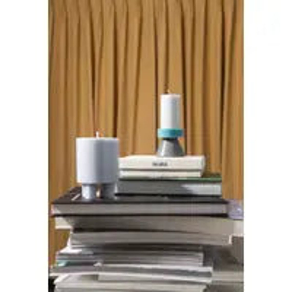 TALL Stack Candle in Turquoise - Etsy