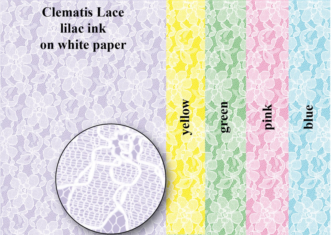 20 Clematis Lace Backing Paper - Etsy