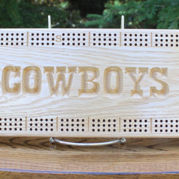 Dallas Cowboys Cribbage Board - Etsy