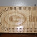Green Bay Packer Cribbage Board Made From Tiger Striped Maple - Etsy