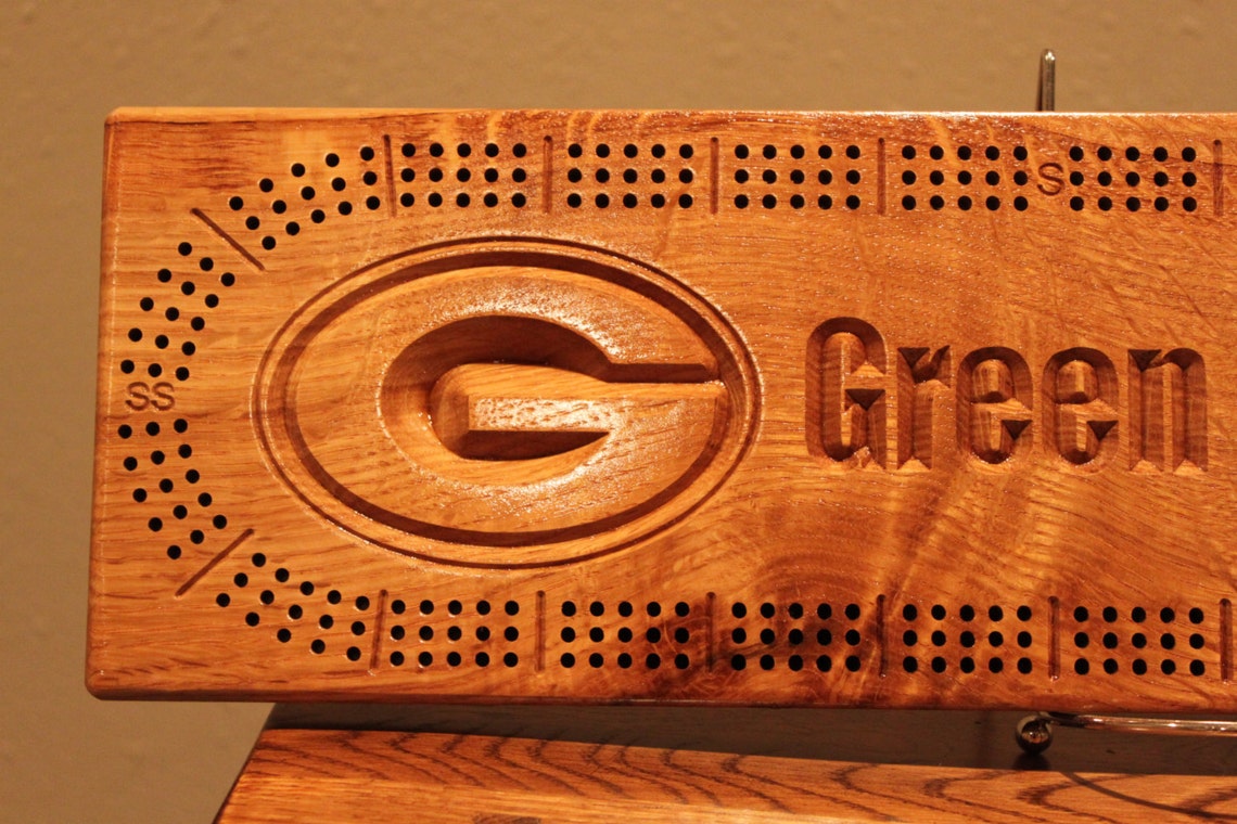 Green Bay Packer Board Made From Quarter Sawn Oak - Etsy