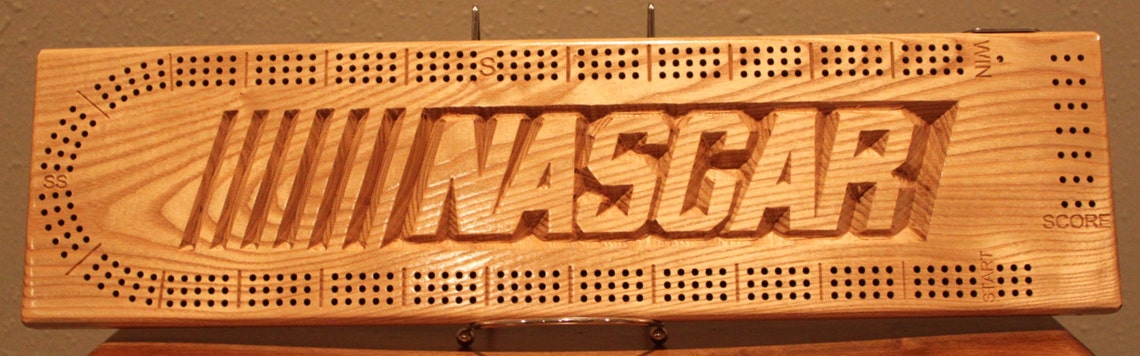 NASCAR Cribbage Board Made From Black Ash - Etsy