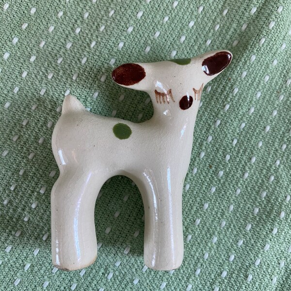 Pottery Deer - Etsy