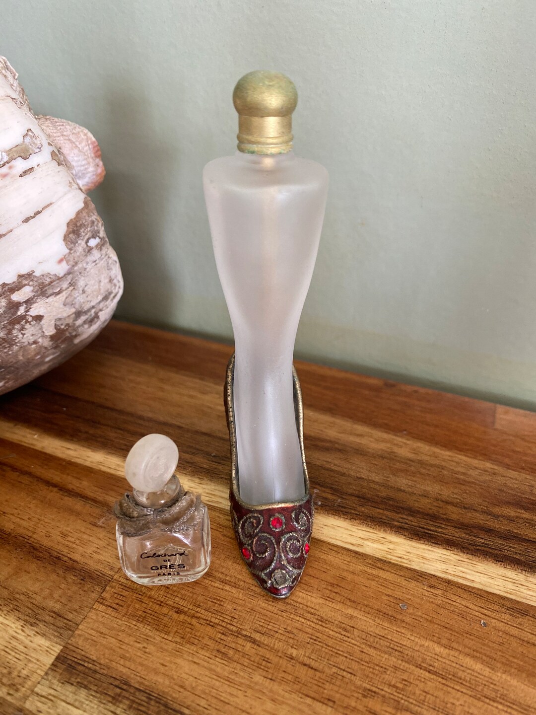 Frosted Foot Leg Perfume Bottle, Paris Mini Bottle - Etsy