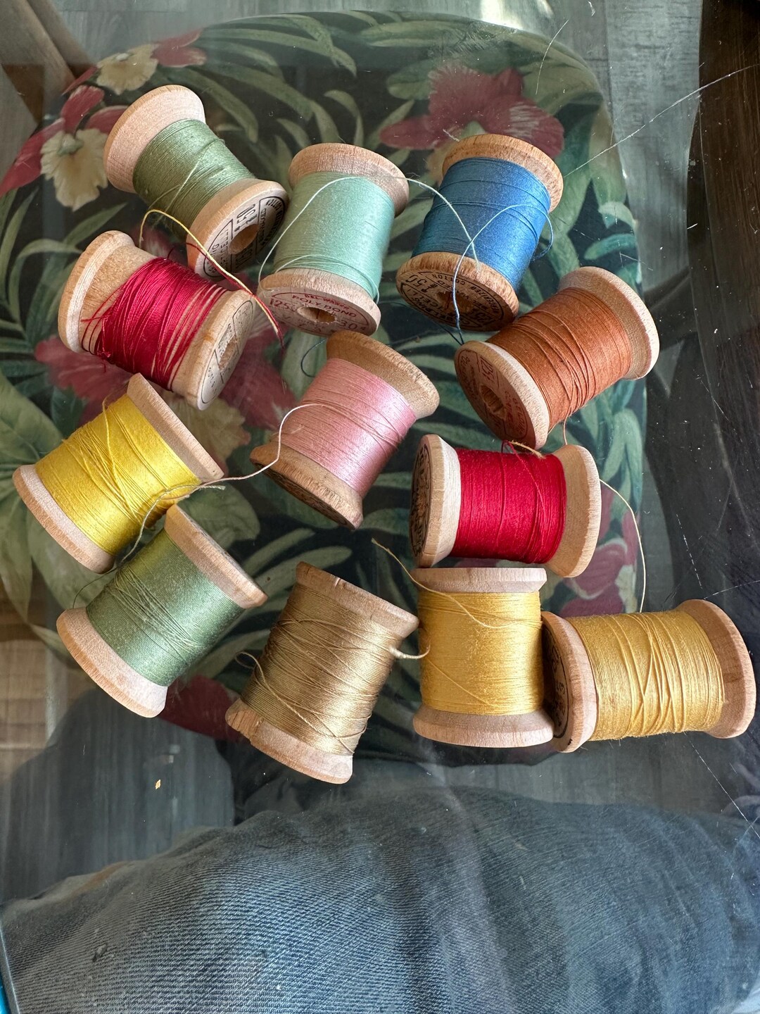Antique Sewing Wooden Spool Thread Notions 12 Fast to Boiling and ...