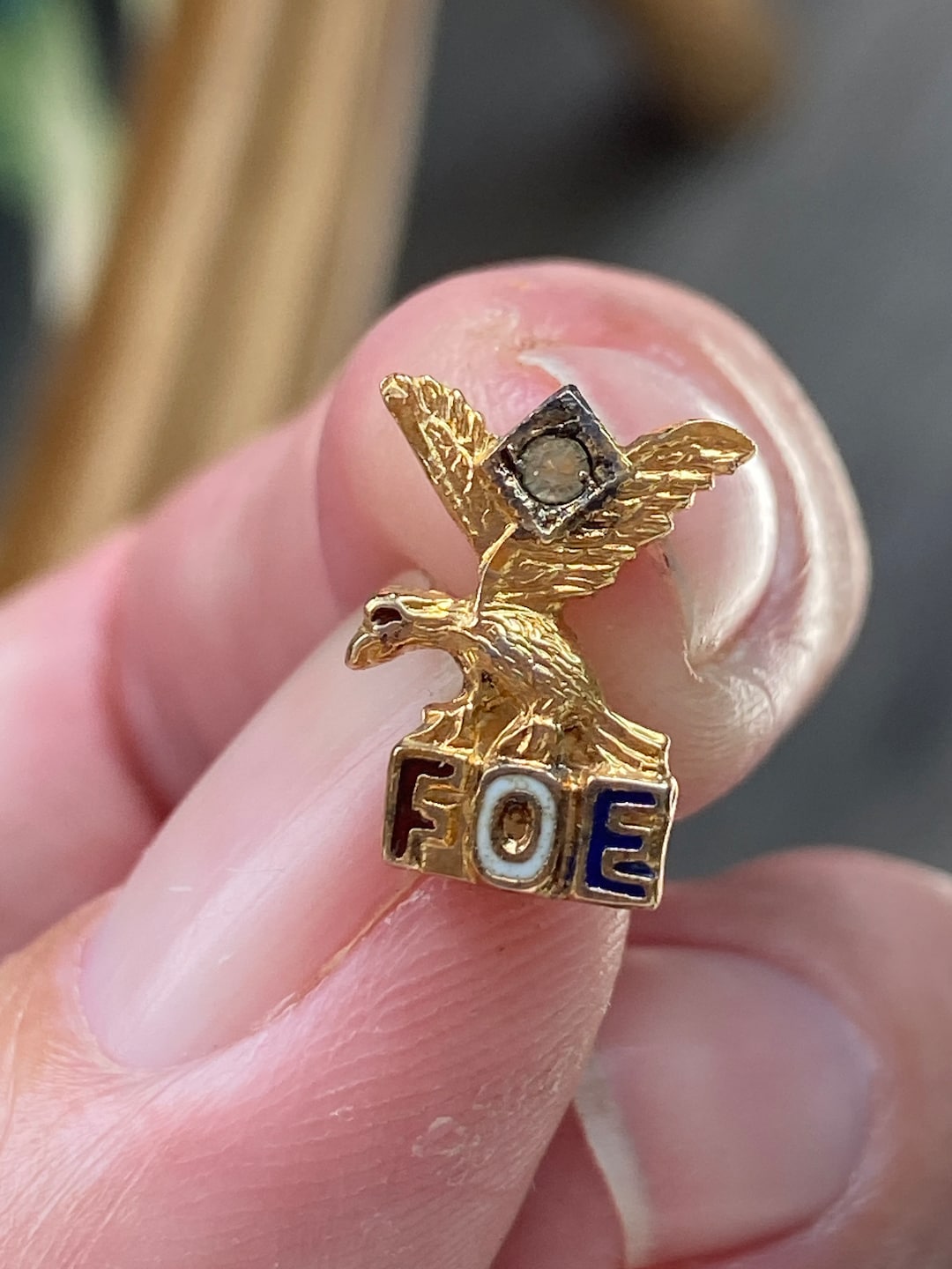 FOE Fraternal Order Eagles Collar Lapel Tack Pin Sterling - Etsy