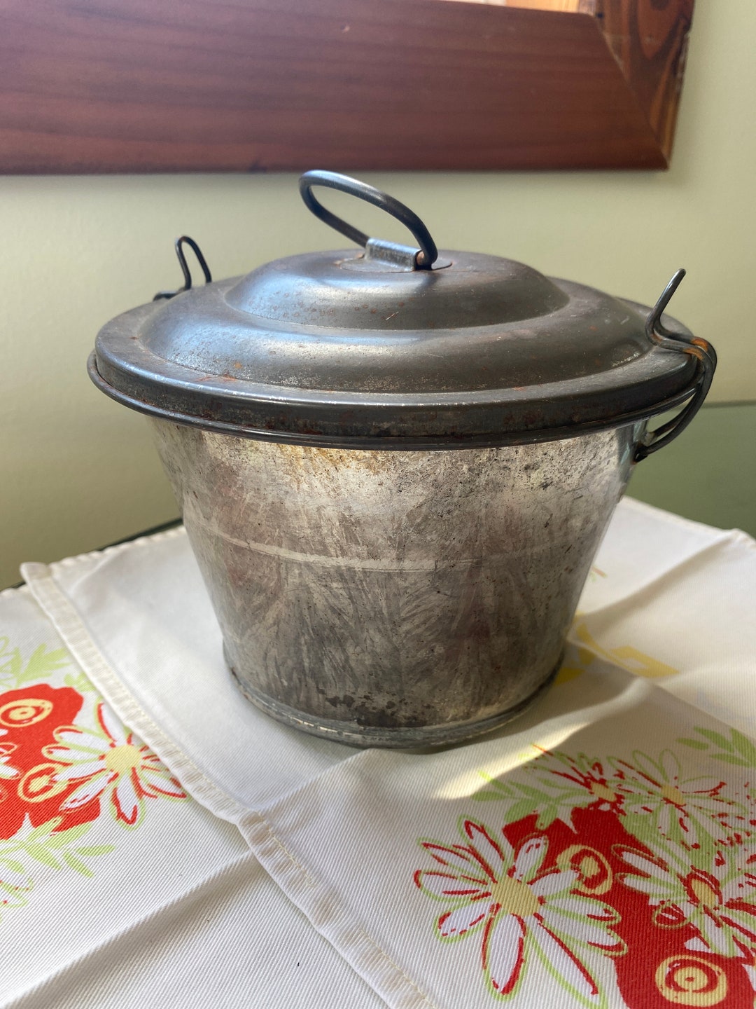 Antique 1940s Aluminum Lidded Pudding /bundt Cake Baking Pan Bakeware ...