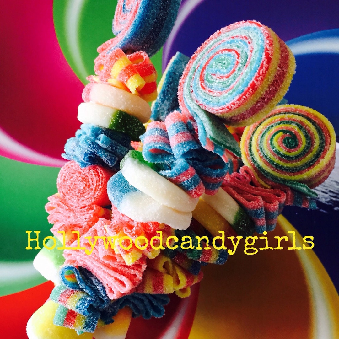 60 SWEET Rainbow Party Favors Candy Kabob - Etsy