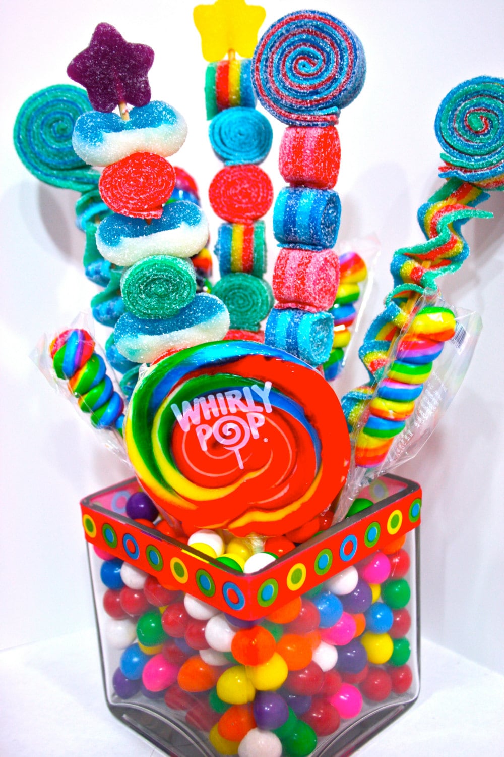 Centro de mesa Sweet Stick Candy Kabob Arrangement - Etsy México