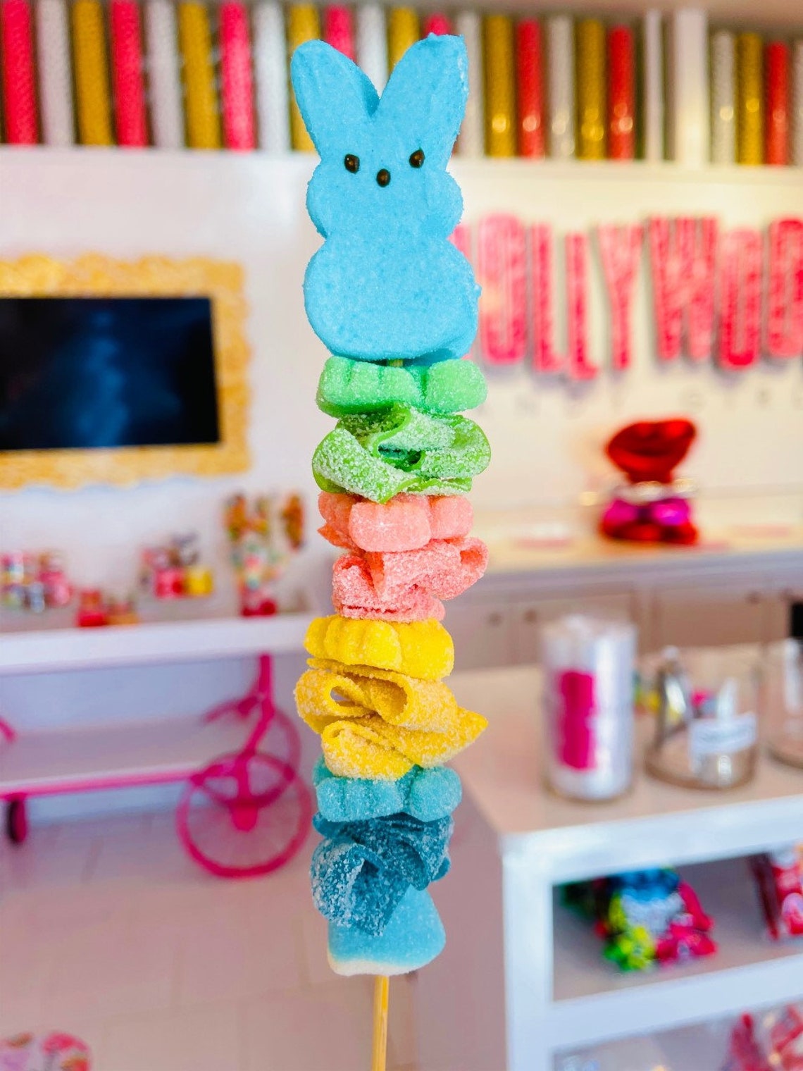 Easter Bunny Peeps Pastel Gummy Assorted Candy Kabob 12 - Etsy
