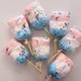 12 Patriotic Cotton Candy Puffs, Fresh, Red White and Blue Treat, 4th ...