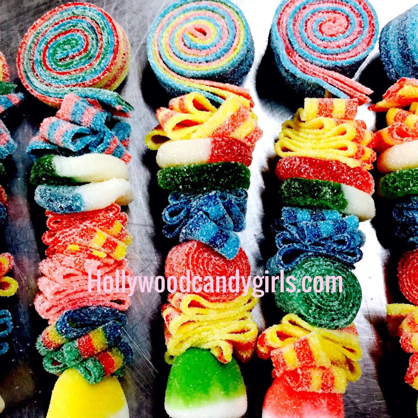 36 SWEET Rainbow Party Favors Candy Kabob-kebab Skewers - Etsy