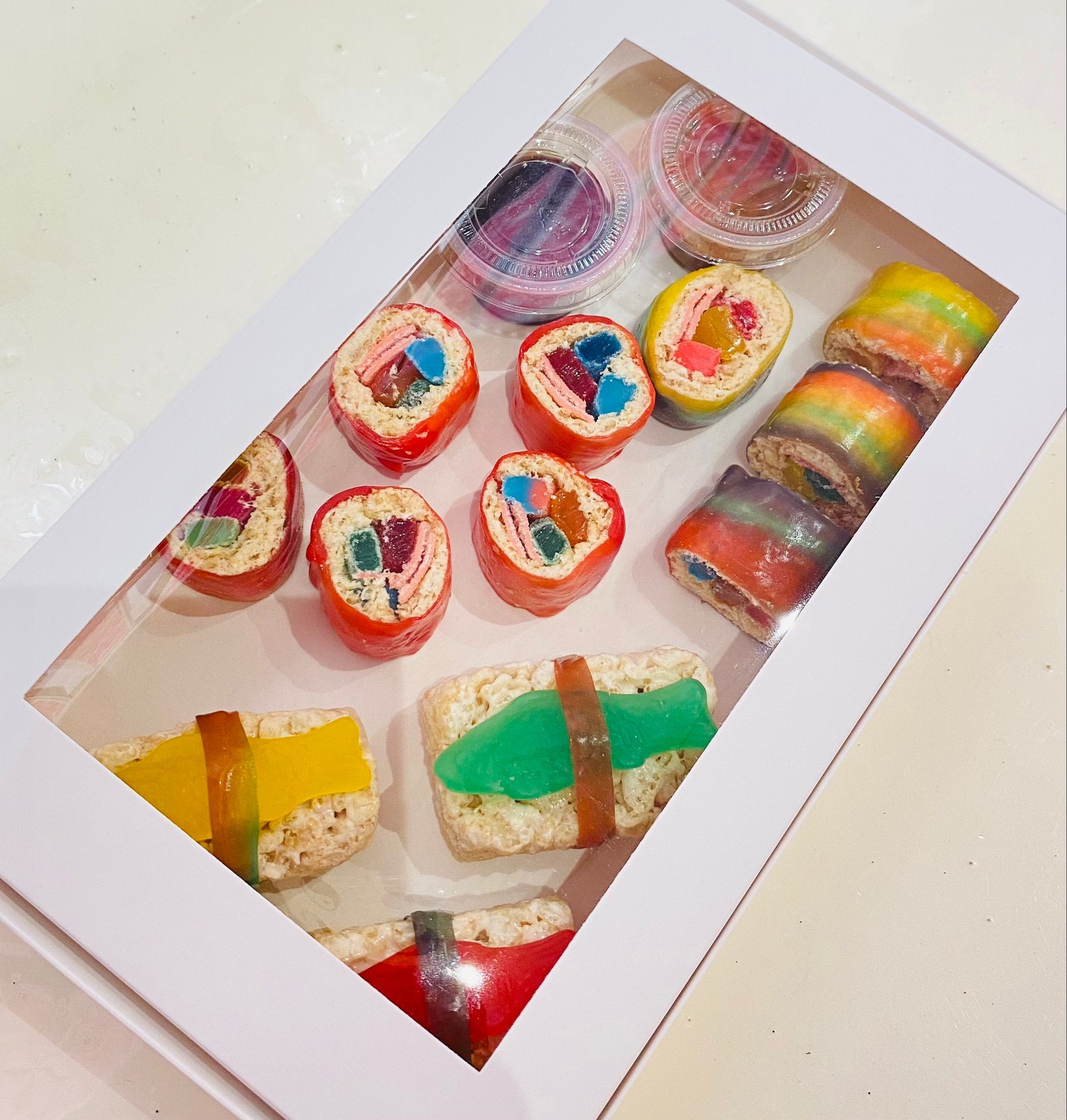 Candy Sushi 24 Piece Bento Gift Box With Sweet Dipping - Etsy