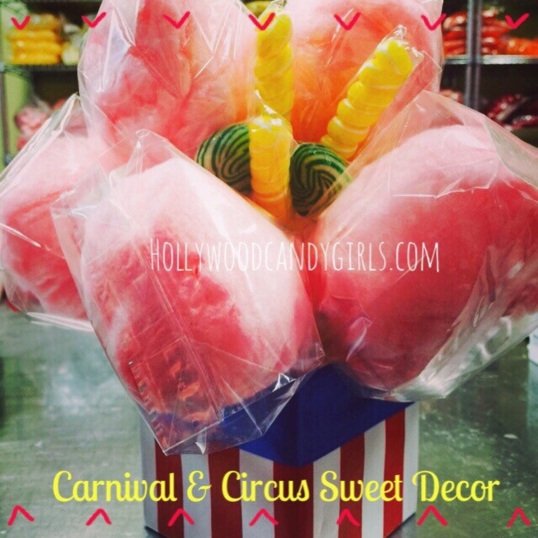 Carnival or Circus Theme Vintage Cotton Candy Bouquet, Gift, Assorted ...