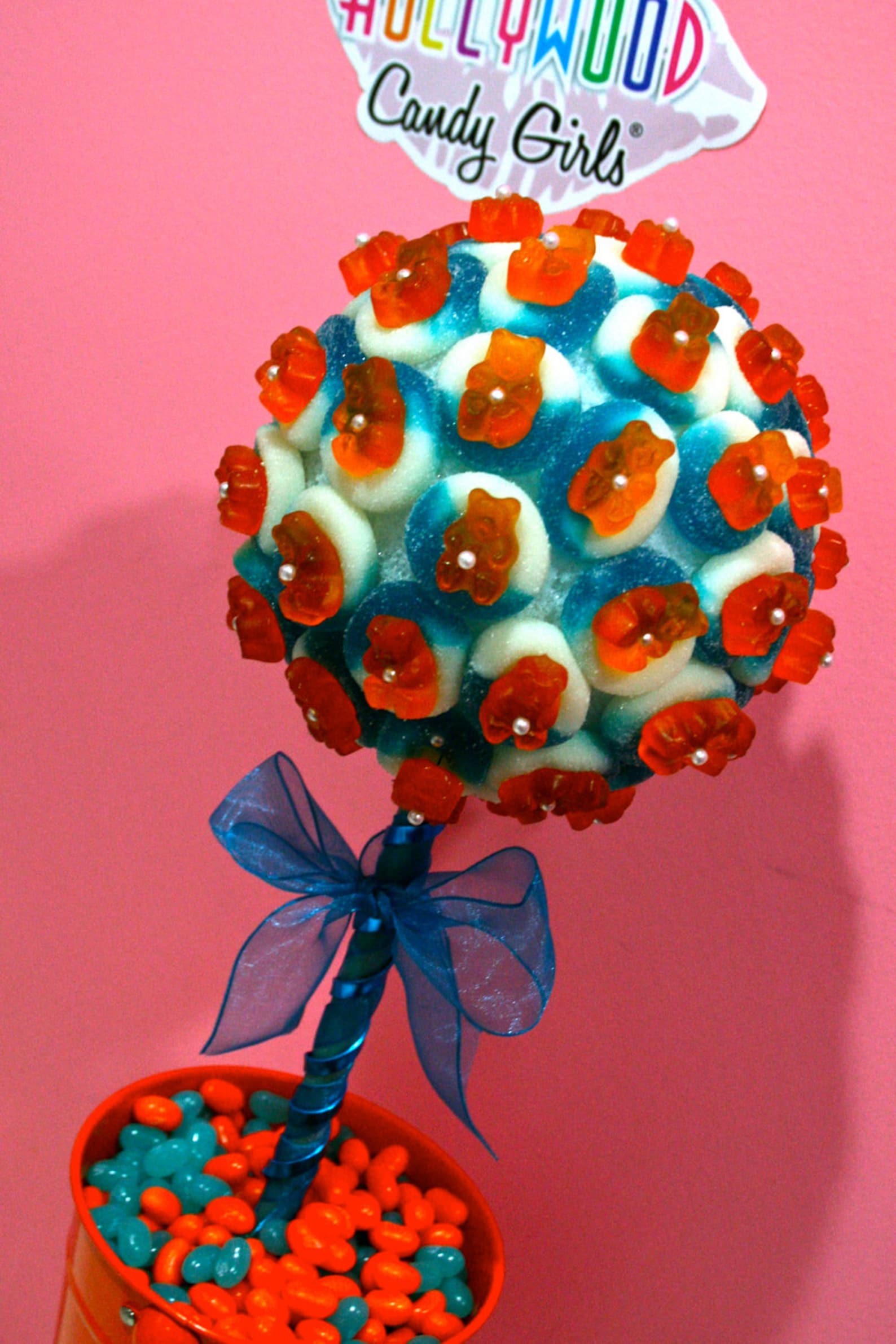 Orange & Blue Candy Land Centerpiece Topiary Tree - Etsy