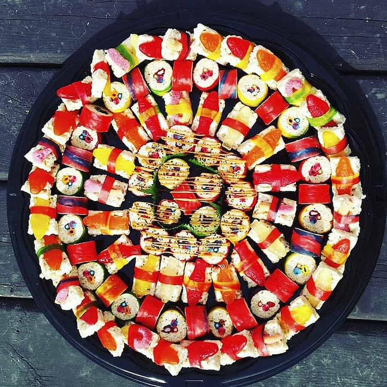 Candy Sushi 18 Piece Bento Gift Box With Sweet Dipping - Etsy