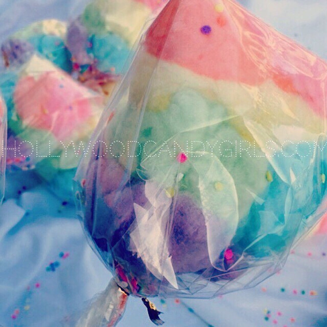 Rainbow Unicorn Cotton Candy Puffs 15 Pieces | Etsy