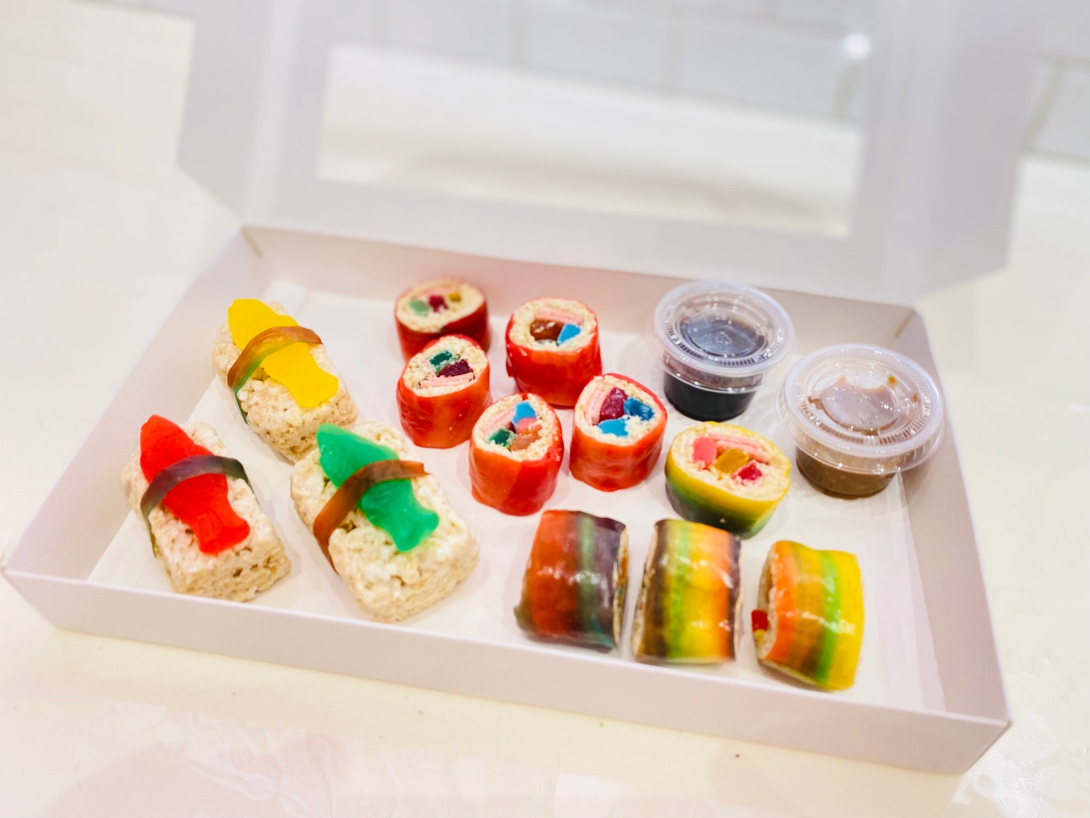 Candy Sushi 24 Piece Bento Gift Box With Sweet Dipping - Etsy